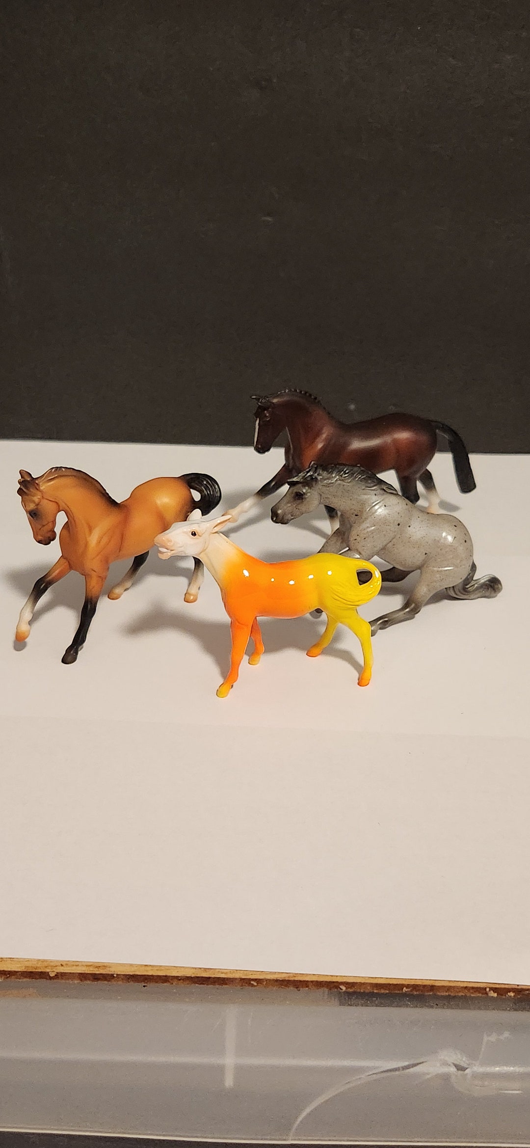 Breyer Halloween Mule Cornelius Candy Corn and 3 Other Stablemate ...