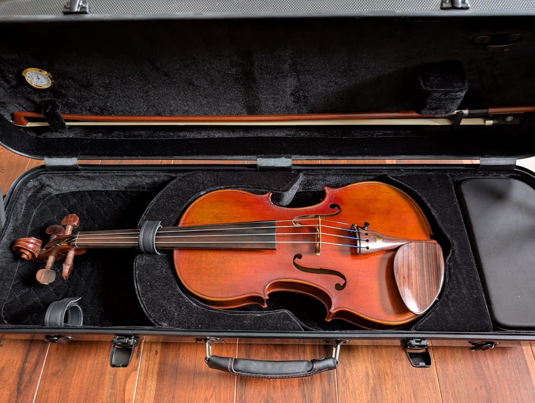 Revived Antique Unlabeled French Strad Copy 4/4 Violin Vintage Fiddle W ...