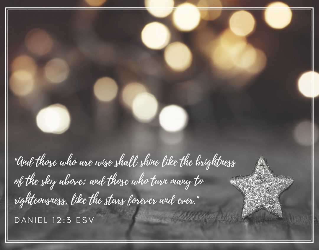 Shine Like the Brightness of the Sky Above - Daniel 12:3 - Print - Wall ...