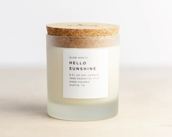 Sunshine Oil Candle - Etsy