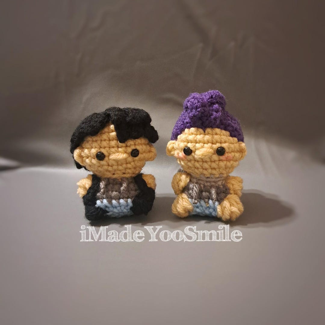 Kpdh-inspired Rujinu Mini Figurines . Keychain . Amigurumi . Crochet - Etsy