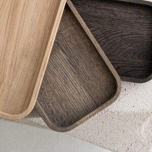 OAK TRAY Rectangular | Natural Wooden Tray for Candles, Home Scents ...