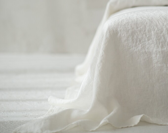 Linen Bed Cover, Rustic Linen, Rustic Blanket, Linen Throw, Bed Throw ...