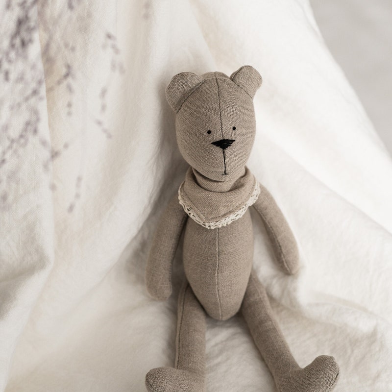 Linen Stuffed Animal - Etsy