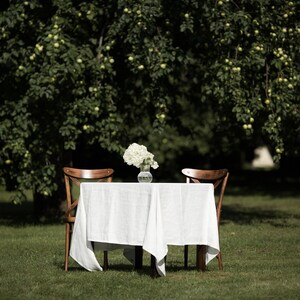 Heavy-weight Linen Tablecloth. Natural, Oatmeal, Off-white, Cream ...