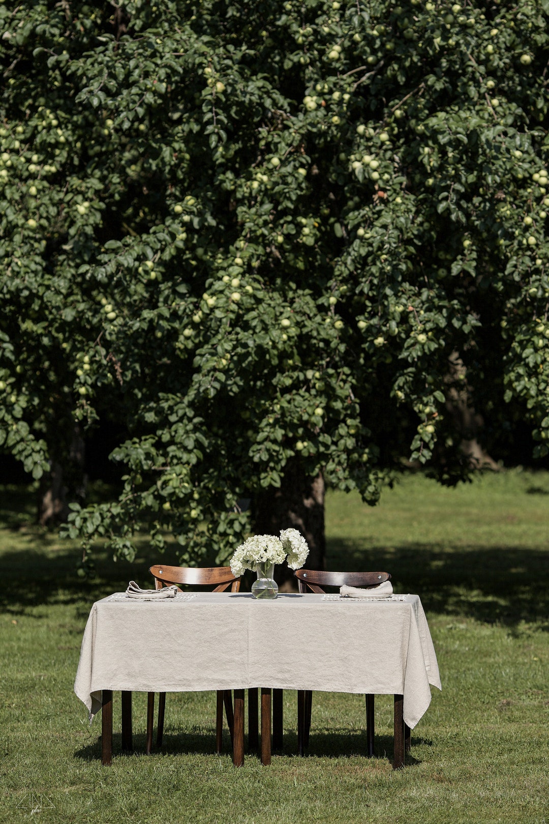 Heavy-weight Linen Tablecloth. Natural, Oatmeal, Off-white, Cream ...