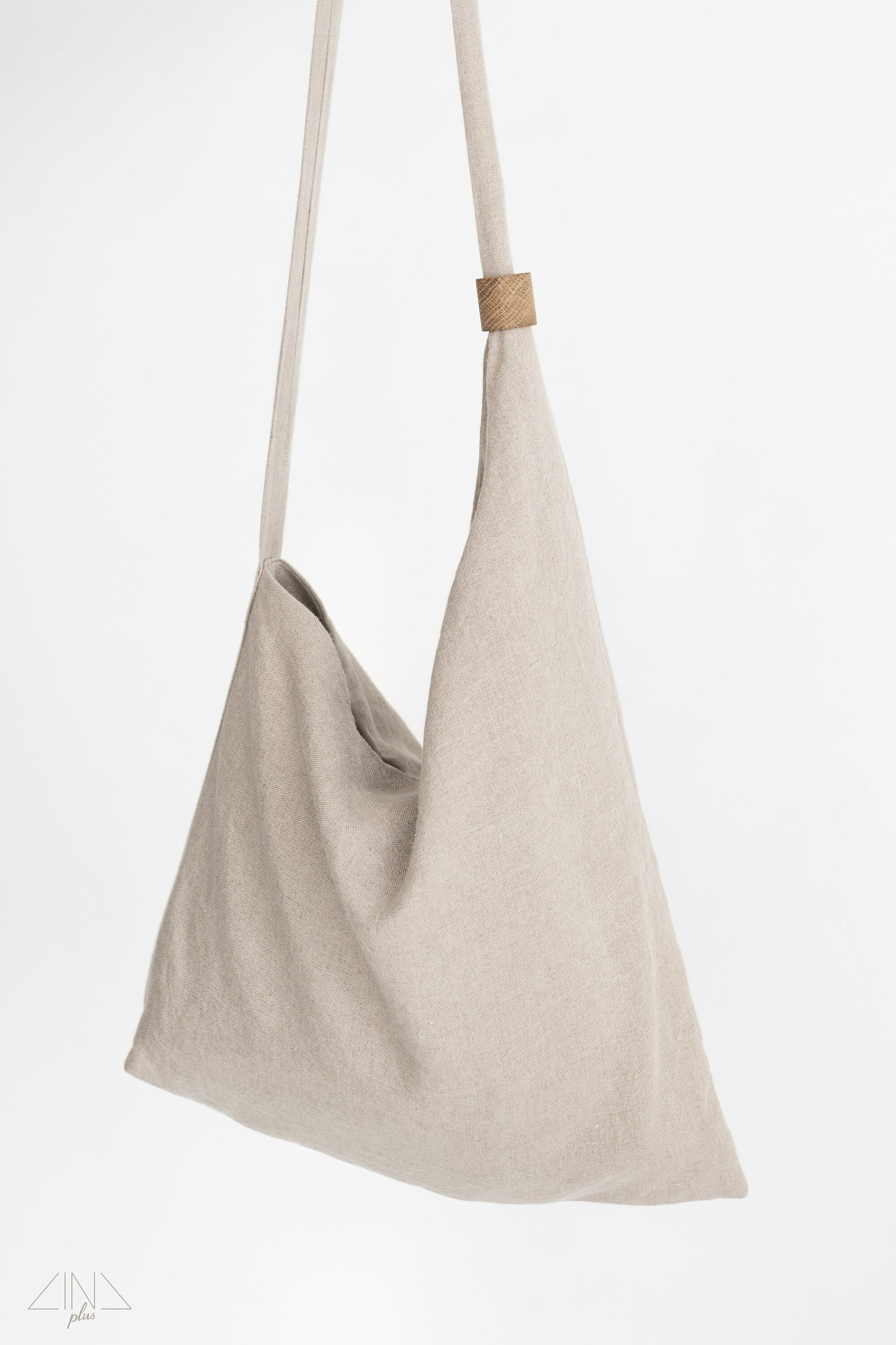 Minimalist Linen Bag TRIANGLE. Durable, Double Layer, Heavy-weight ...