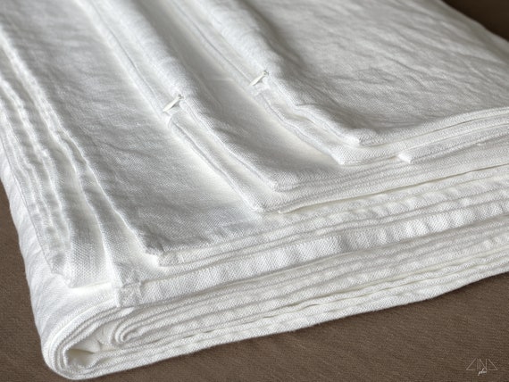 Set of Super-heavy Oversized Linen Bedspread SIMPLIN 134x106 - Etsy