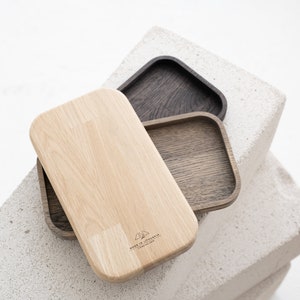 OAK TRAY Rectangular | Natural Wooden Tray for Candles, Home Scents ...