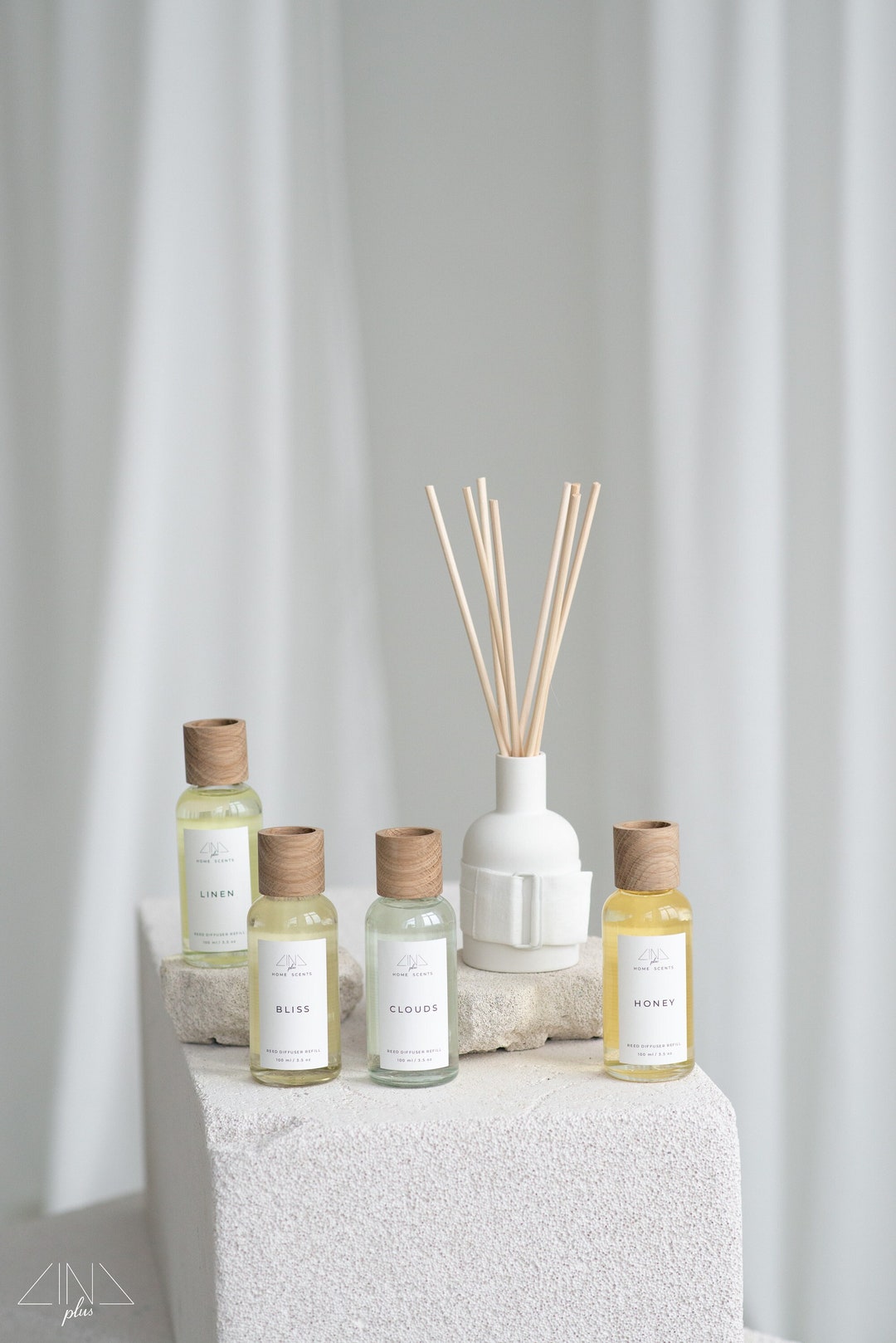 WHITE REED DIFFUSER: Bliss Clouds Linen Honey. Ceramic Vase - Etsy