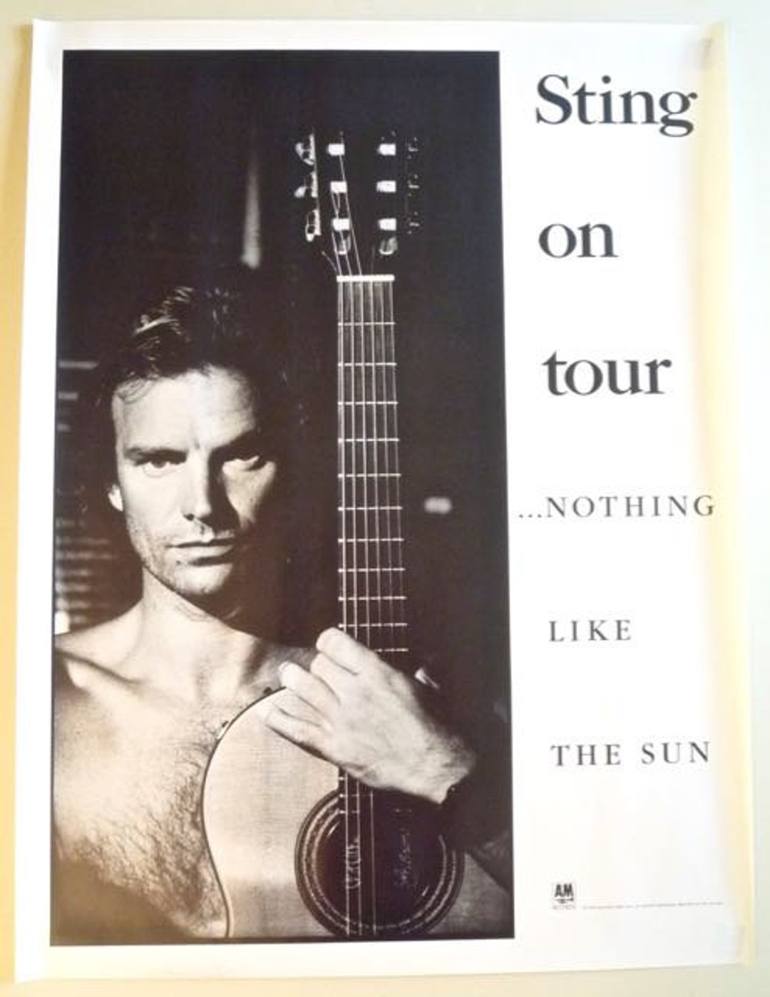 STING * Tour/promo Poster * Nothing Like the Sun * 24x32 * 1988 ...
