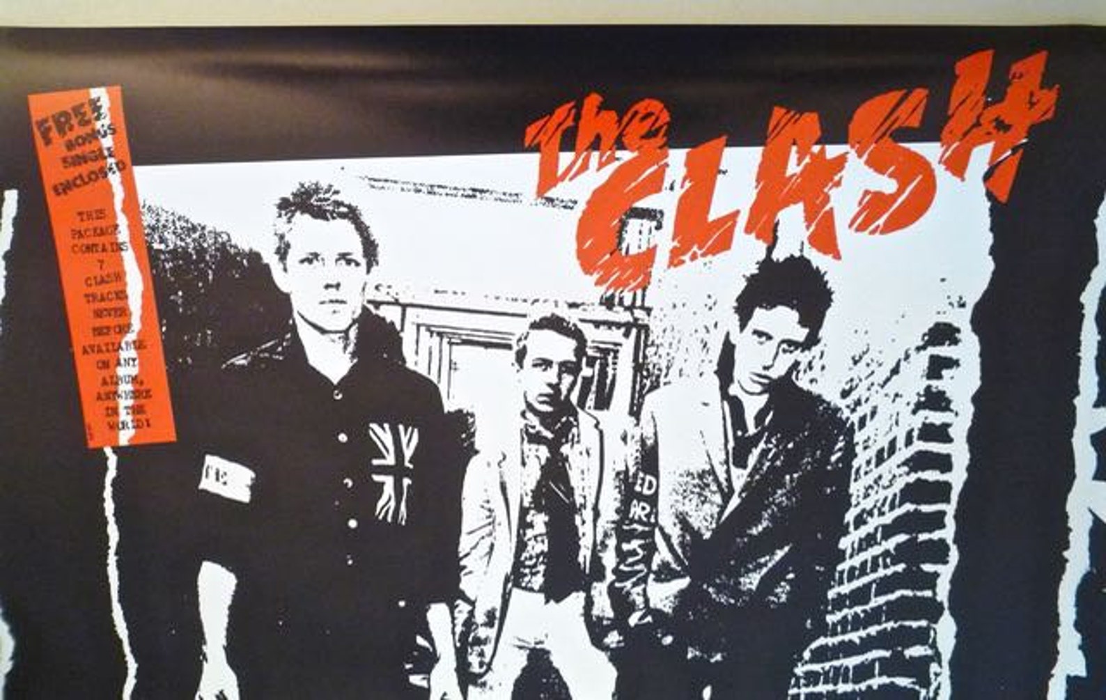 The CLASH * Promo Poster * Amer Rel of 1st Album * 40x18 * 1979 ...