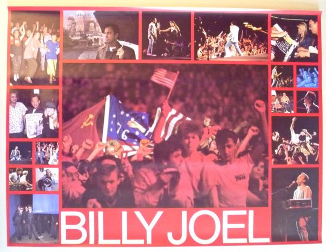 Billy JOEL * Promo Poster * From Leningrad USSR * 1987 * 36x27 ...