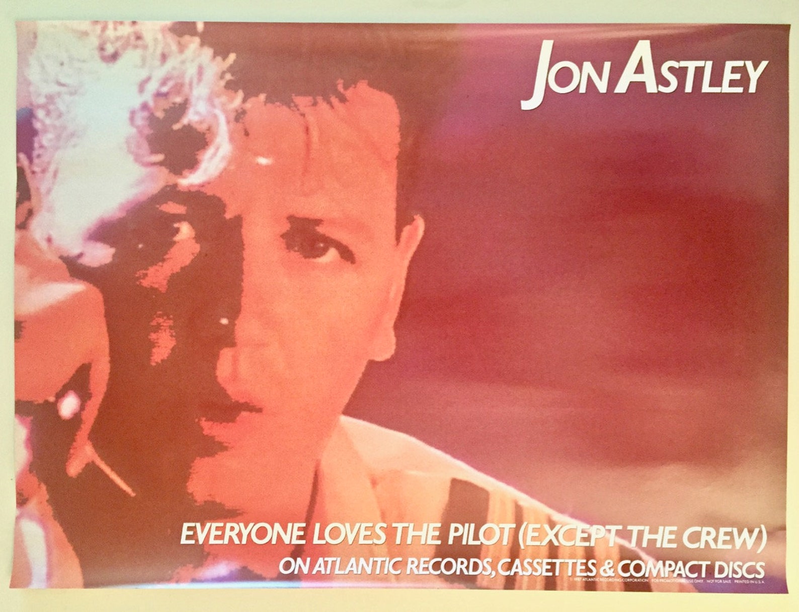 Jon ASTLEY Promo Poster Everyone Loves the Pilot except - Etsy Canada
