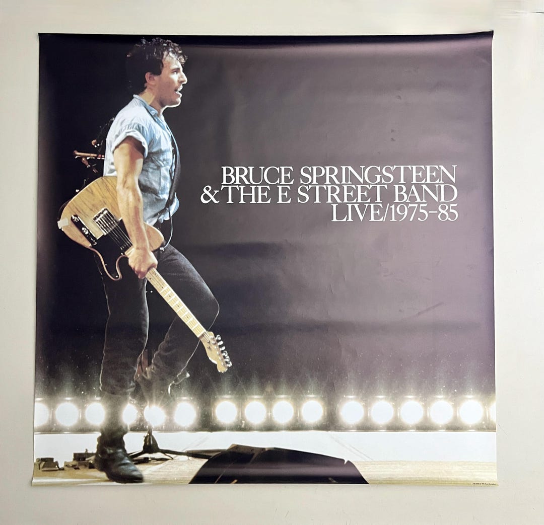 Bruce SPRINGSTEEN & E Street Band * Promo Poster * Live 1975-85 * 1986 ...