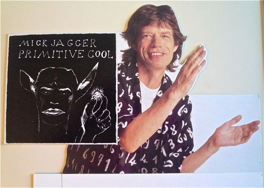 ROLLING STONES * Promo Stand-up * Mick Jagger * Primitive Cool * 1987 ...