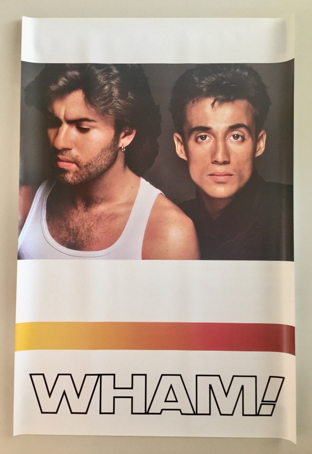 George MICHAEL - Wham! - Andrew Ridgely * Poster * Music From the Edge ...