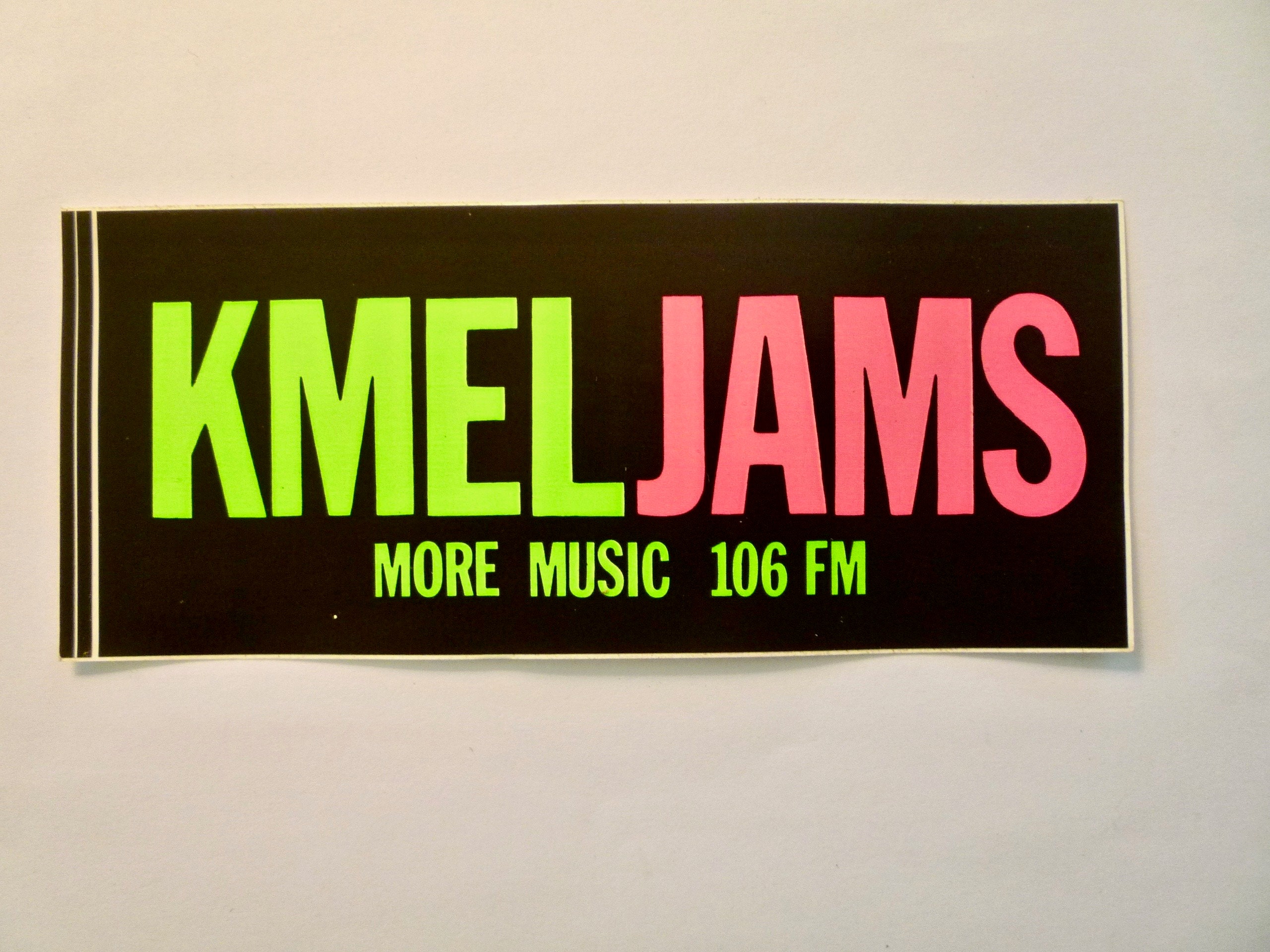 KMEL Jams Sticker / Mini-bumper Sticker San Francisco Music - Etsy