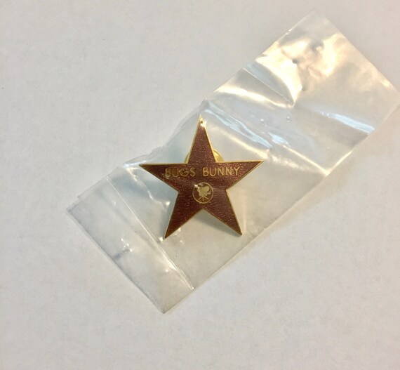 BUGS BUNNY PIN * Star on the Walk of Fame * Pinch Loc… - Gem