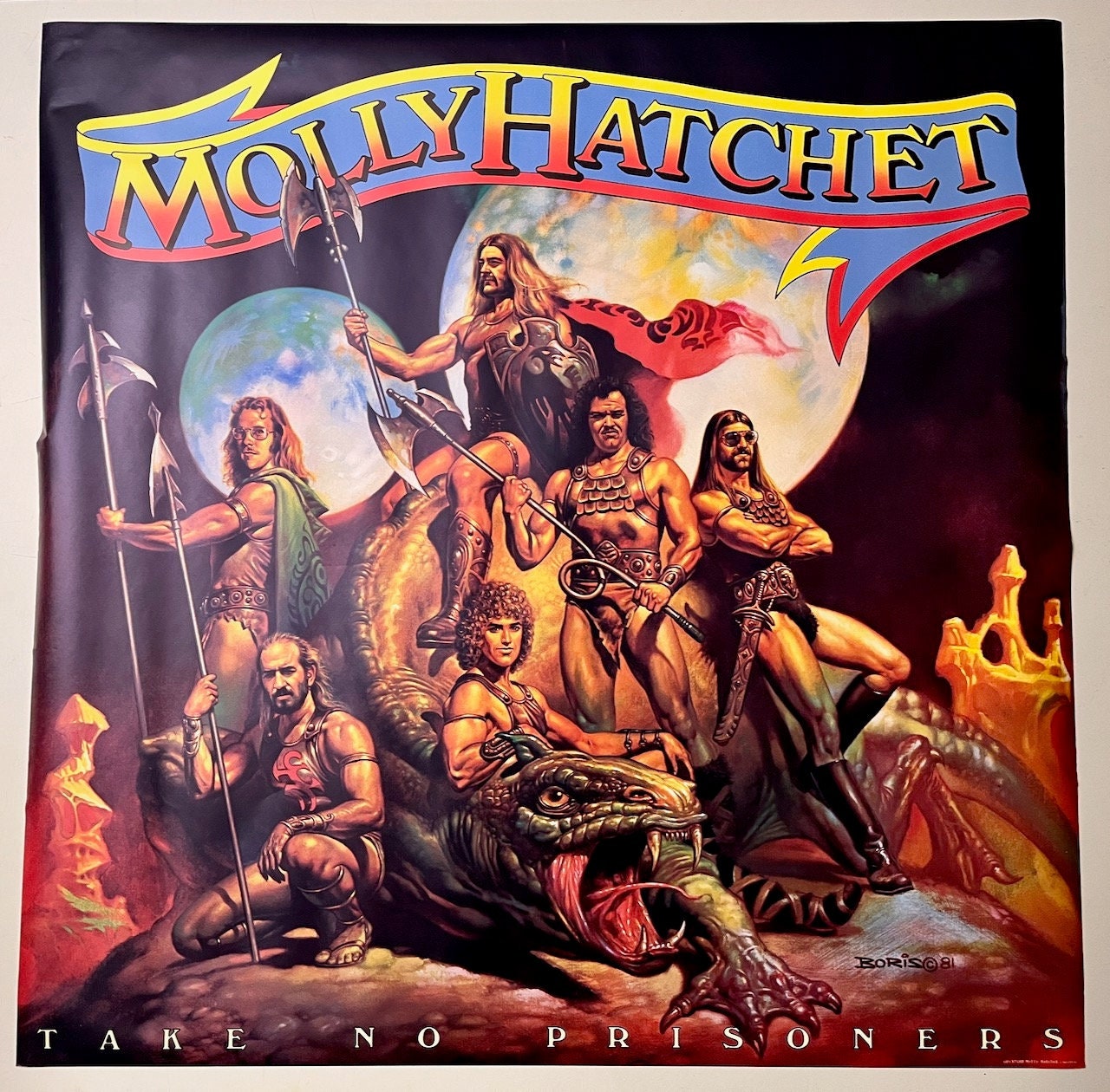 MOLLY HATCHET * Promo Poster * Take No Prisoners * Boris Vallejo ...
