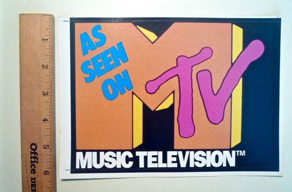 MTV Promo Sticker Vintage Original - Etsy