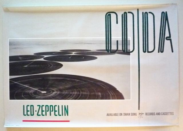 LED ZEPPELIN Promo Poster Coda 1982 38x27 Vintage - Etsy