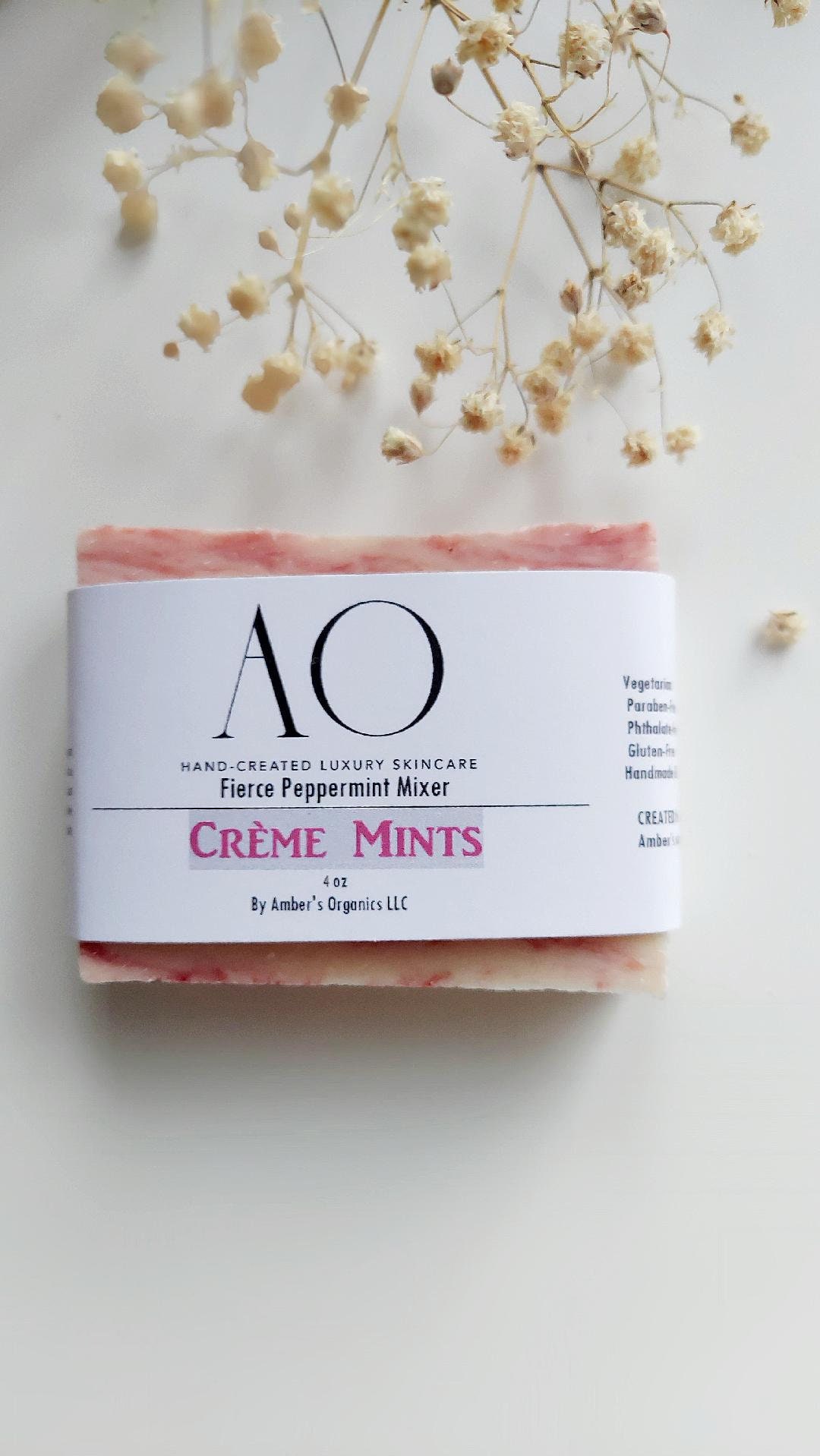 Organic CREME MINTS Fierce Fancy Peppermints Extra Shea VEGAN All Over ...