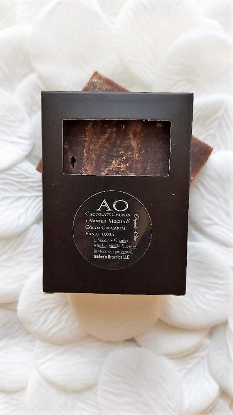 Organic Chocolate Chunks Minted Mocha Cocoa Creamium | Etsy