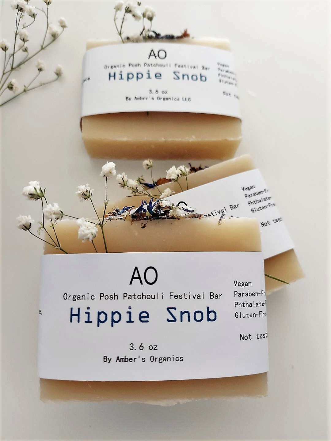 Organic Hippy Snob Posh Patchouli Festival Handcreated Soap Bar - Hemp ...