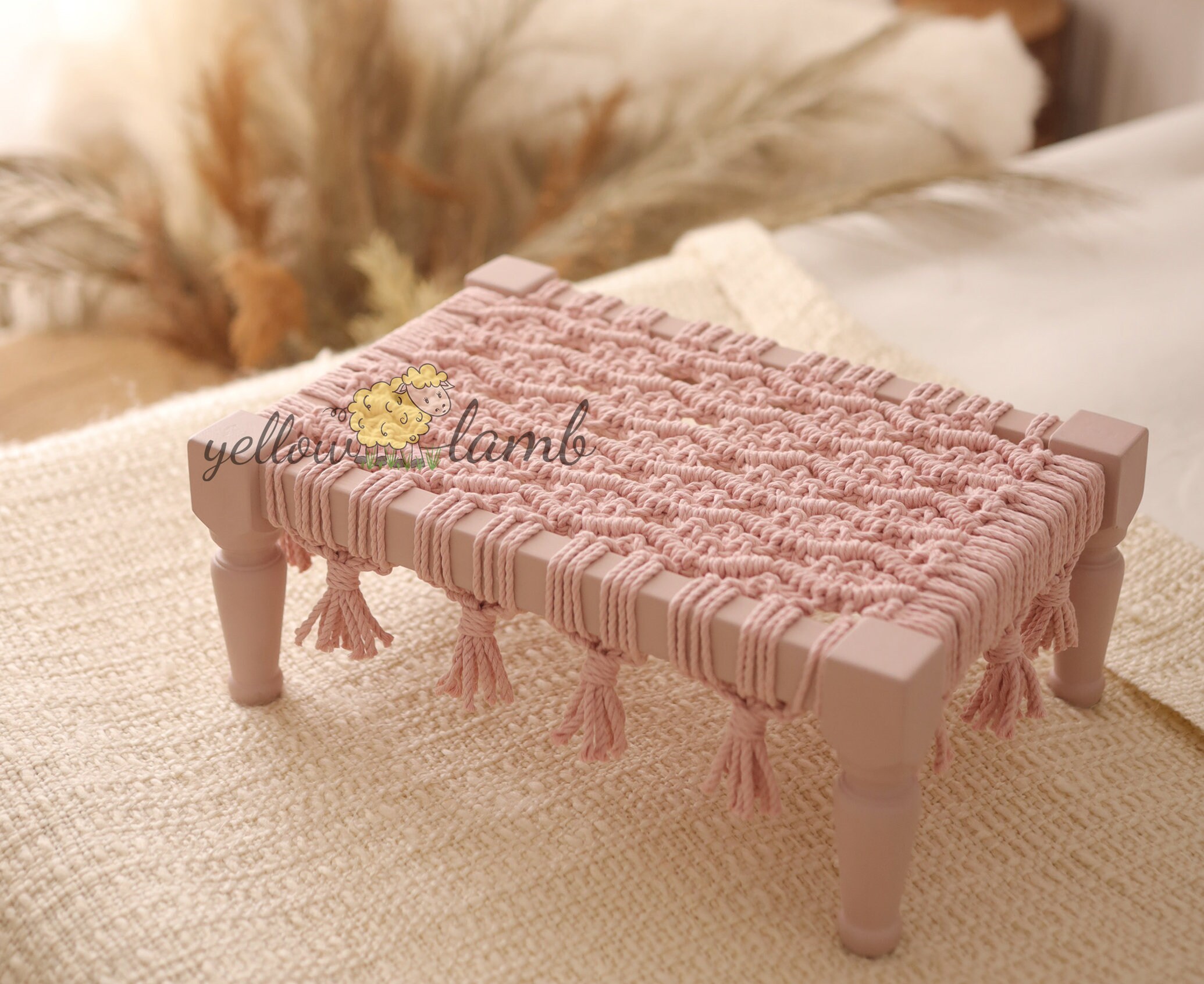 Macrame Platform, Photo Prop, Boho Photo Props - Etsy