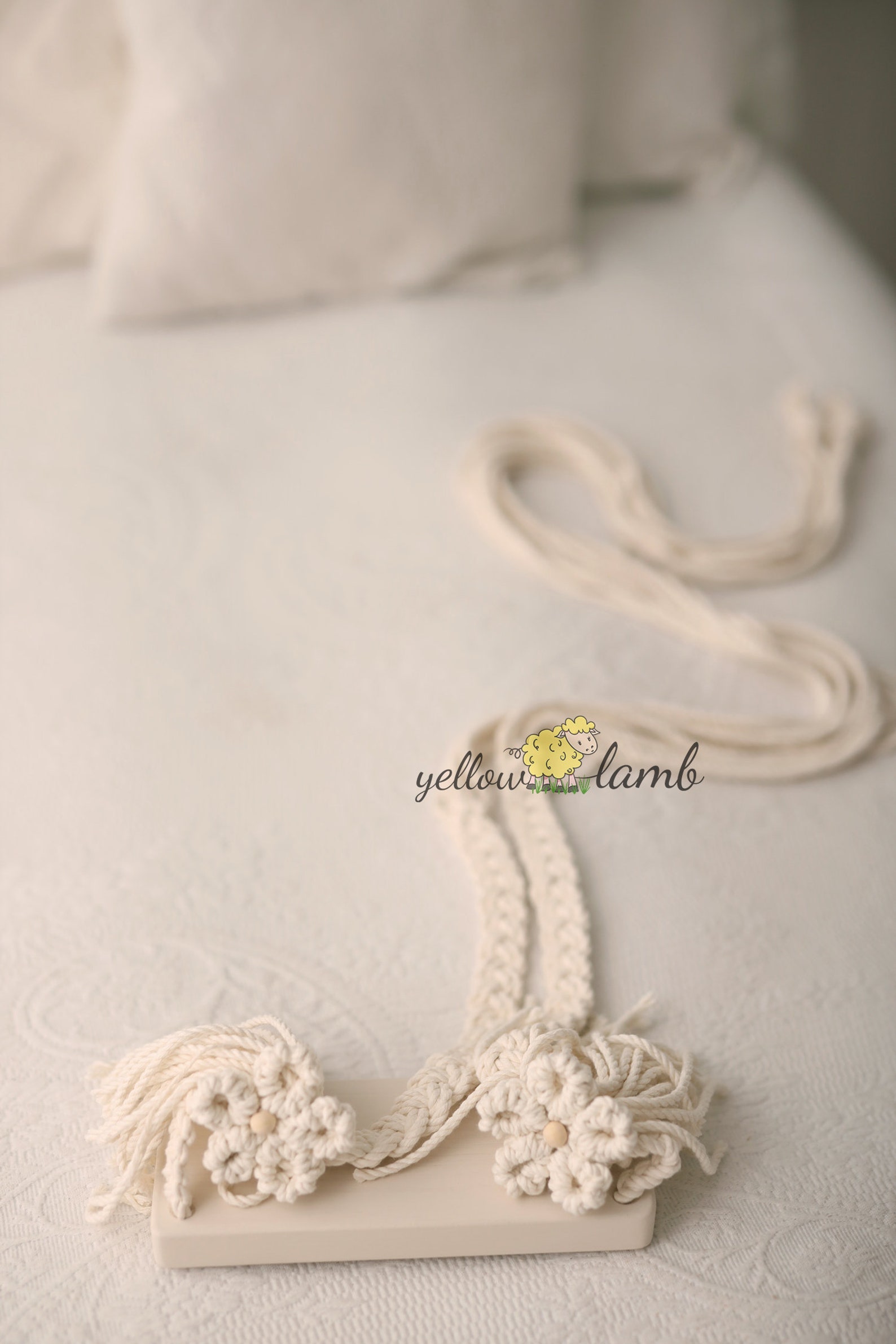 Braided Swing With Macrame Flowers. Photo Props - Etsy