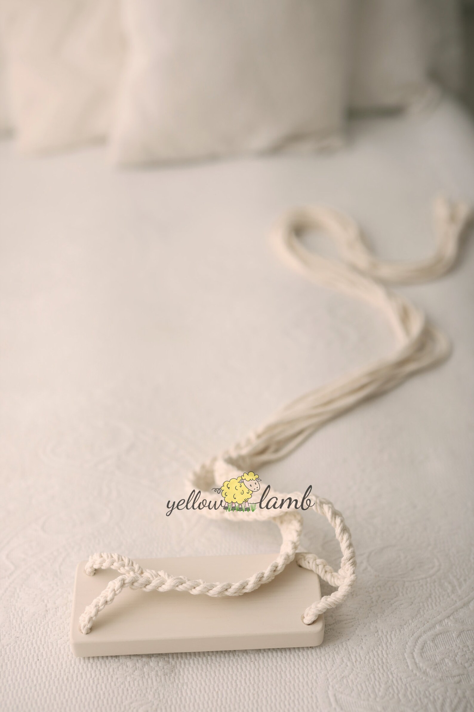 Braided Swing With Macrame Flowers. Photo Props - Etsy
