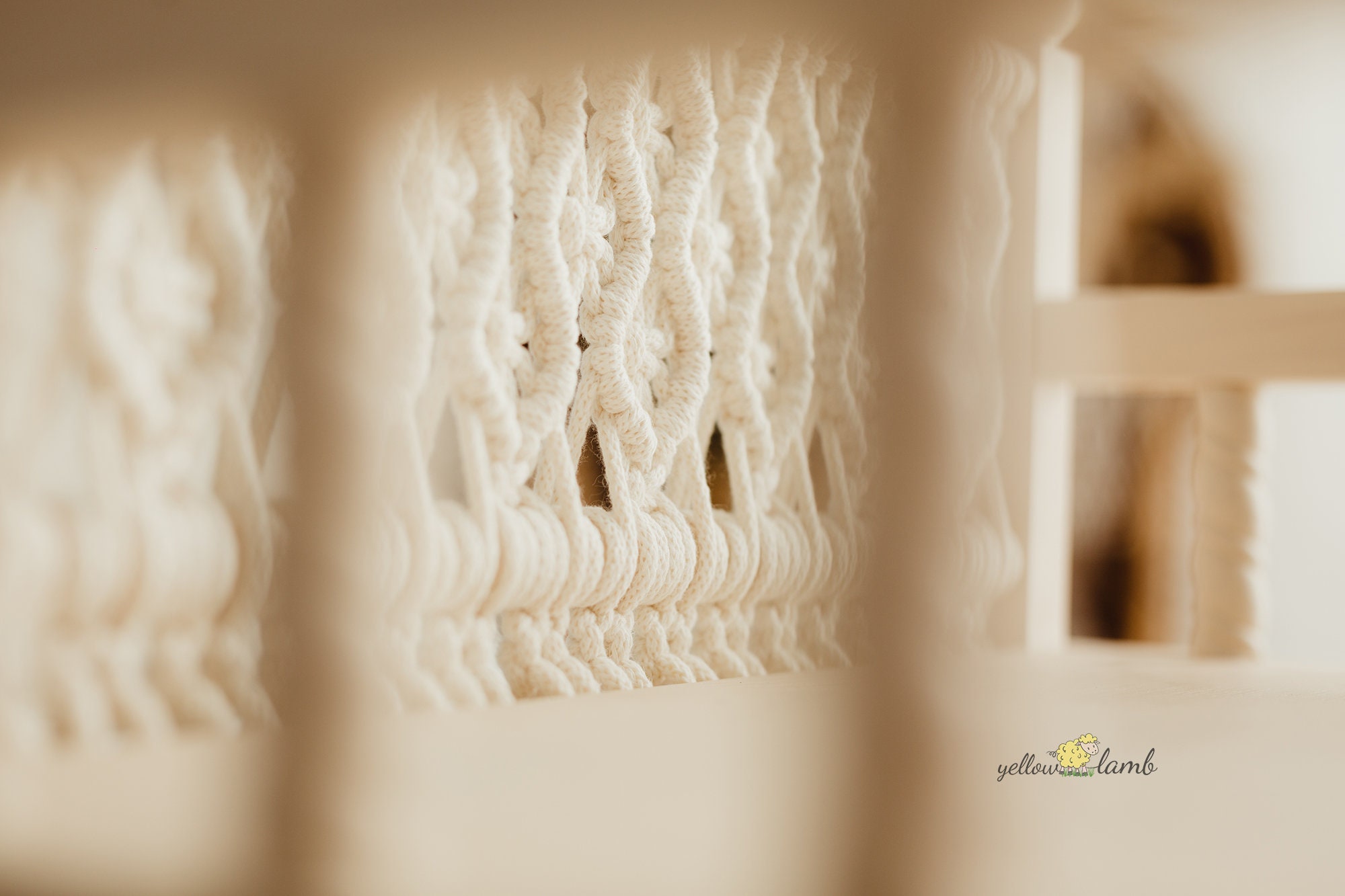 Cream Macrame Bench - Etsy