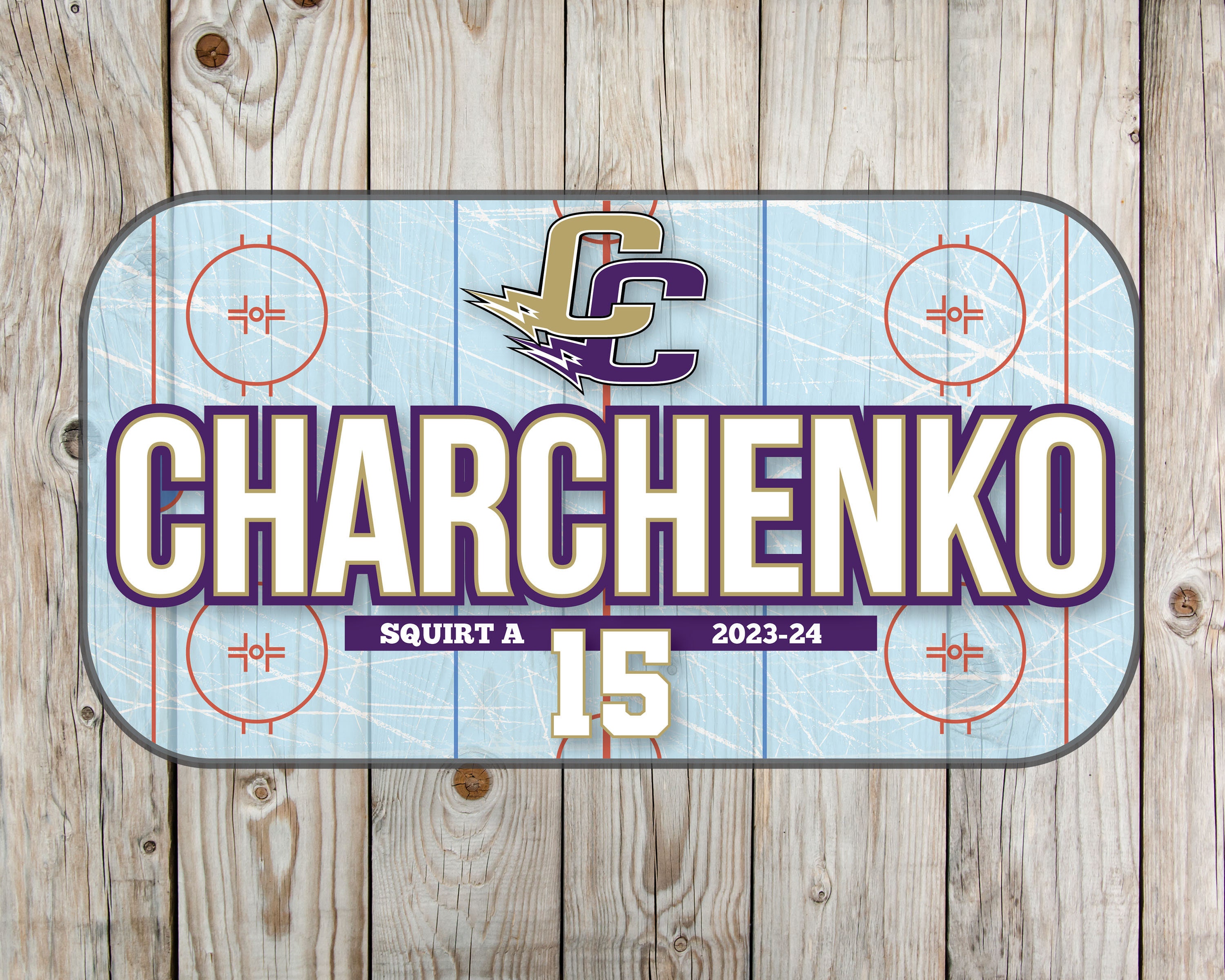 DIGITAL FILE: Hockey Door Sign >> Rink - Etsy