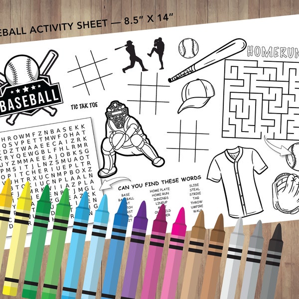Baseball Placemats - Etsy