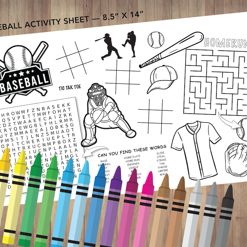 Baseball Placemats - Etsy