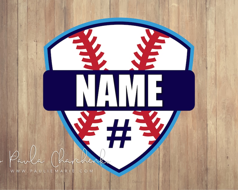 DIGITAL FILE: Baseball Door Sign >> Shield - Etsy