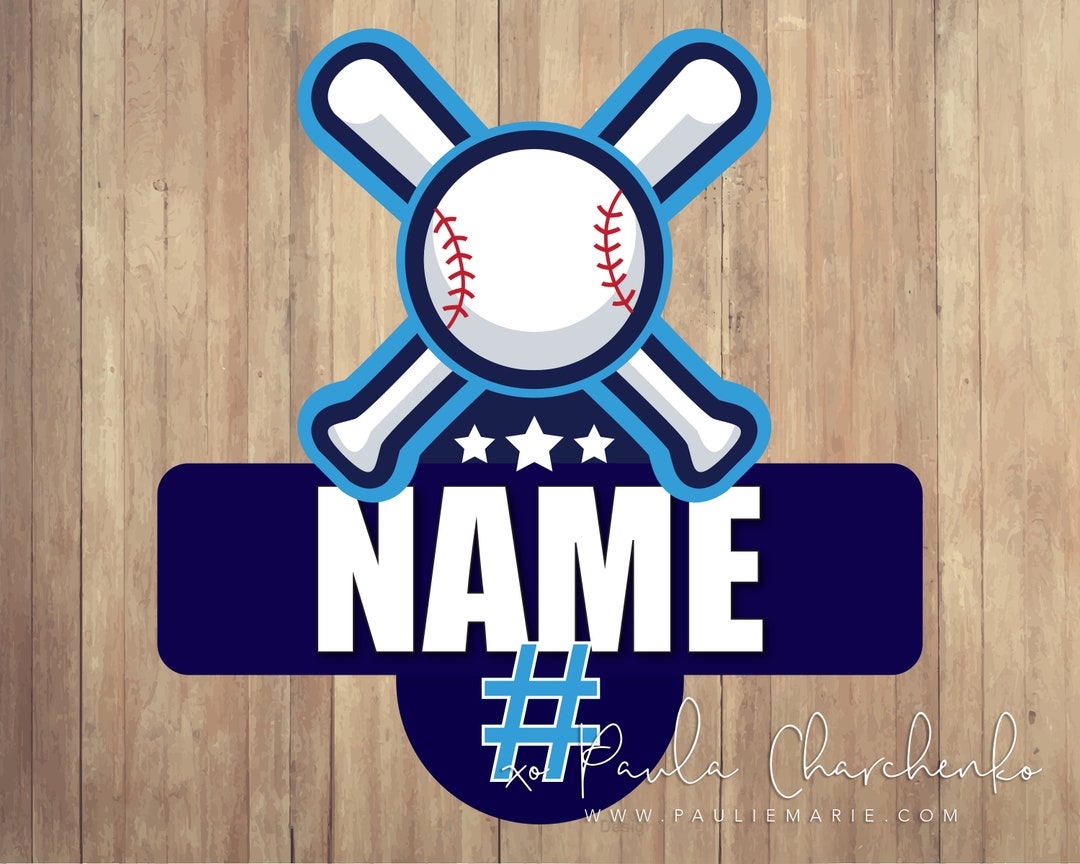 DIGITAL FILE: Baseball Door Sign >> Cross Bats - Etsy