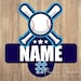 DIGITAL FILE: Baseball Door Sign >> Cross Bats - Etsy