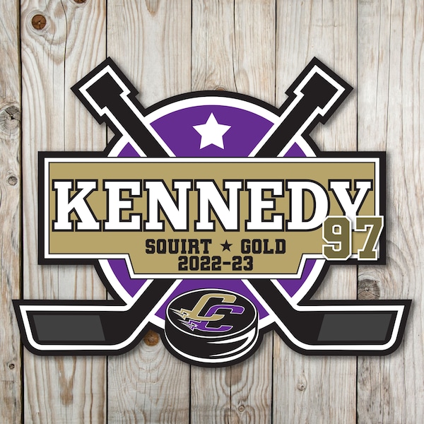 DIGITAL FILE Custom Sports Tournament Sign Hockey Player Hockey Decor ...
