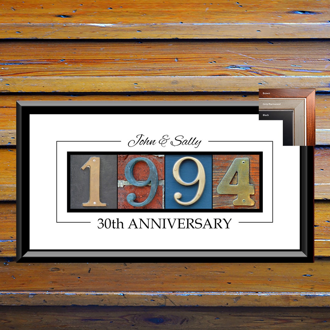 30th Anniversary Gift for Parents, 30th Anniversary Gift for Husband ...