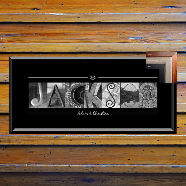 Framed Letter Art - Etsy