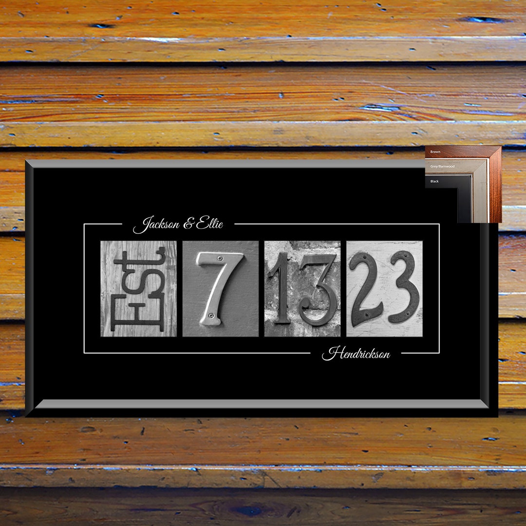 Wedding Date Name Sign, Wedding Date Print, Wedding Date Art, Wedding ...