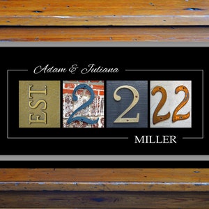 Wedding Date Name Sign Wedding Date Print Wedding Date Art - Etsy