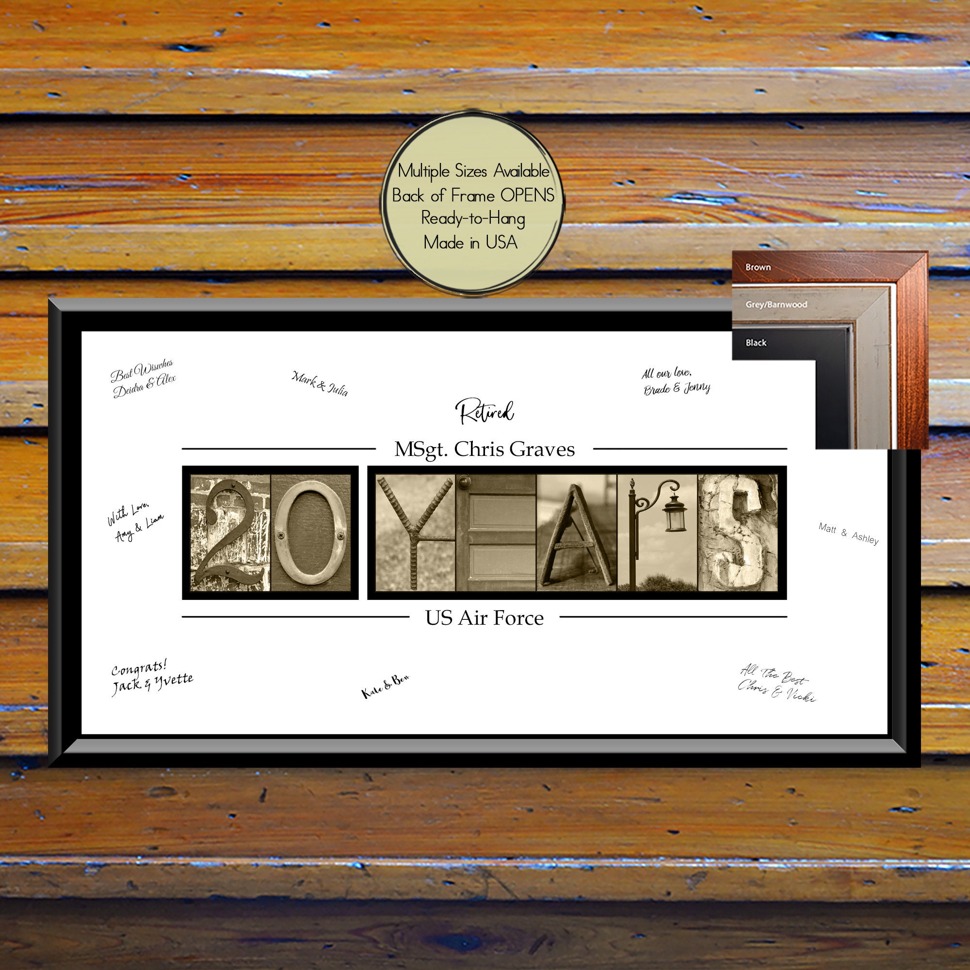 Military Retirement Gifts, Army, Air Force, Navy, Marines, Coast Guard ...