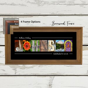 Alphabet Photography Name Sign, Last Name Wall Art, Alphabet Art, Photo ...