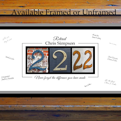 Retirement Signature Gift Leaving Gift Retirement Signing | Etsy