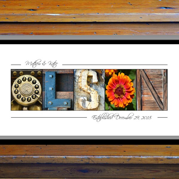 Photo Letter Art - Etsy