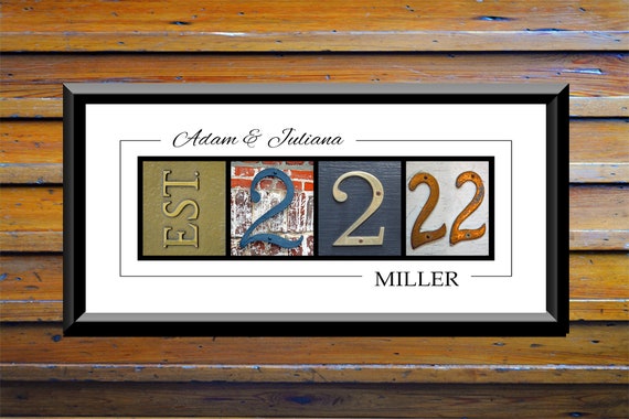 Wedding Date Name Sign Wedding Date Print Wedding Date Art - Etsy