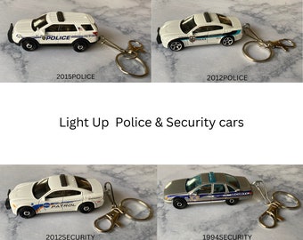 Police Car Keychain - Etsy